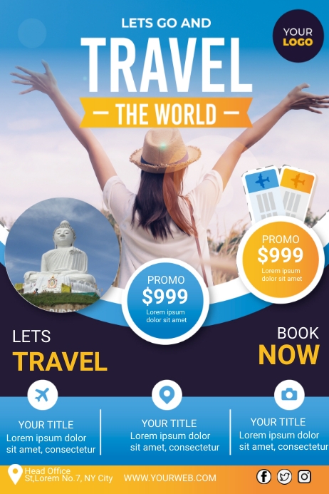 TRAVEL PARTY BANNER TEMPLATE | PosterMyWall