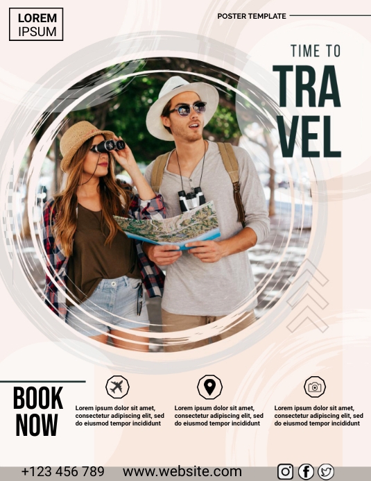 TRAVEL PARTY FLAYER TEMPLATE | PosterMyWall
