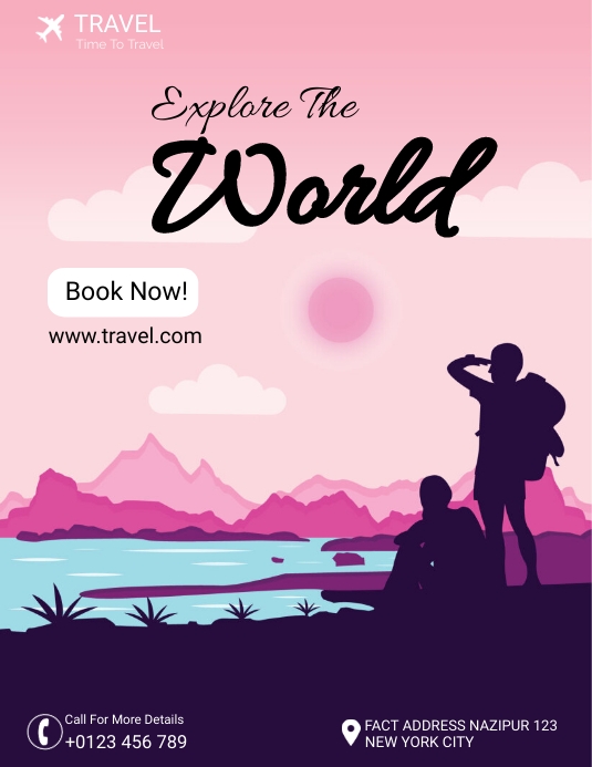 TRAVEL PARTY FLAYER TEMPLATE | PosterMyWall