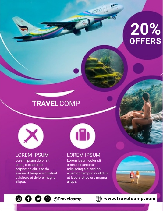 TRAVEL PARTY FLAYER TEMPLATE | PosterMyWall
