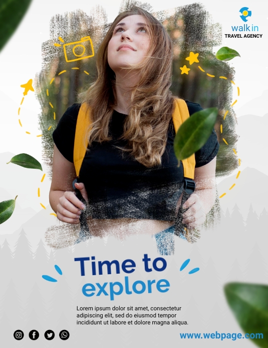 TRAVEL PARTY FLAYER TEMPLATE | PosterMyWall