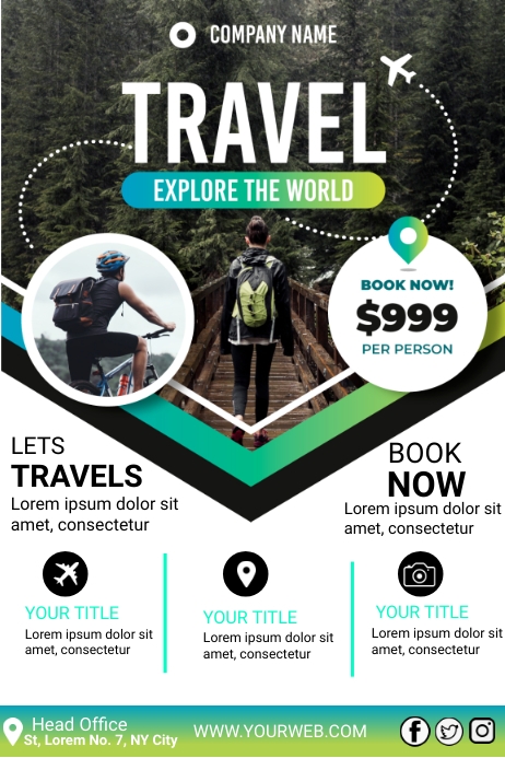 TRAVEL PARTY POSTER TEMPLATE | PosterMyWall