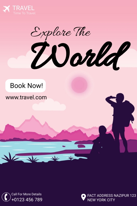 TRAVEL PARTY POSTER TEMPLATE | PosterMyWall