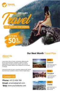 TRAVEL PARTY POSTER TEMPLATE | PosterMyWall