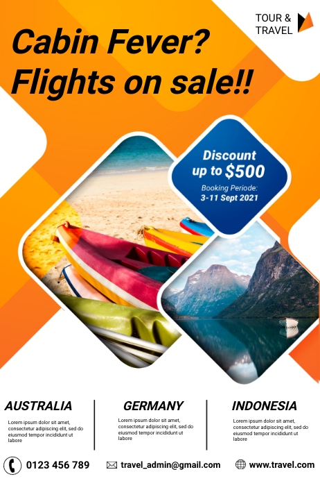 Copy of TRAVEL PARTY POSTER TEMPLATE | PosterMyWall
