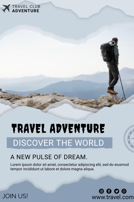 Copy of TRAVEL PARTY POSTER TEMPLATE | PosterMyWall