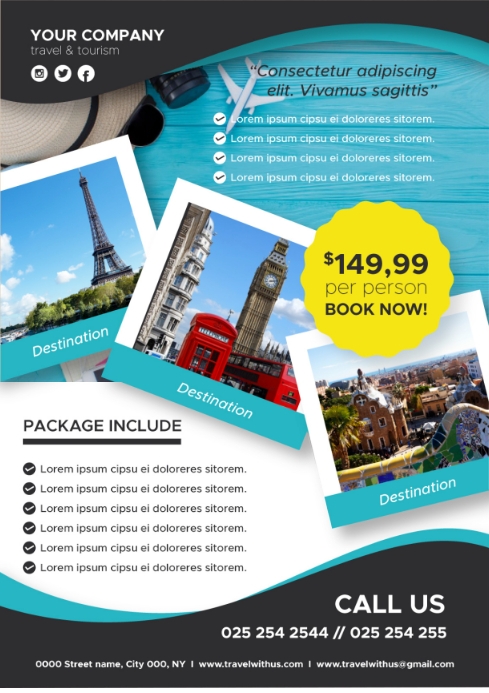 TRAVEL PARTY TEMPLATE | PosterMyWall