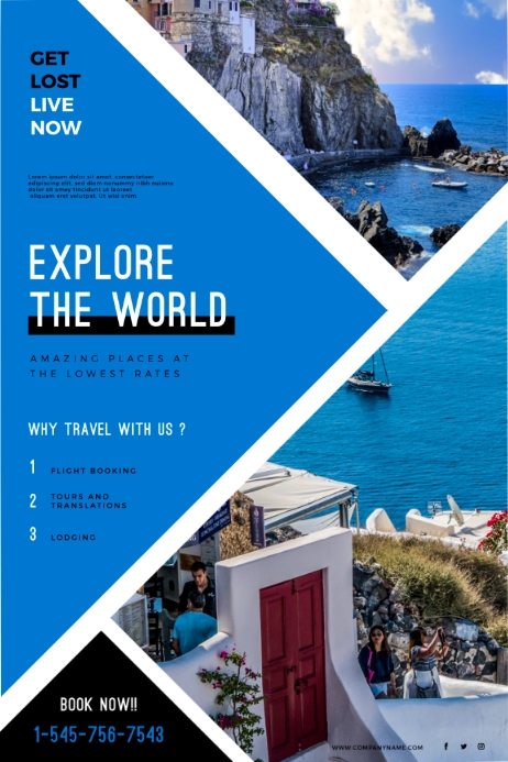TRAVEL PARTY TEMPLATE | PosterMyWall