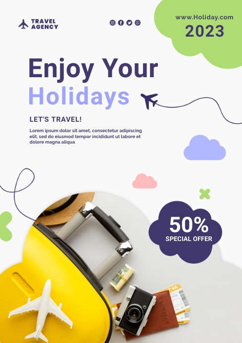 TRAVEL PARTY TEMPLATE | PosterMyWall