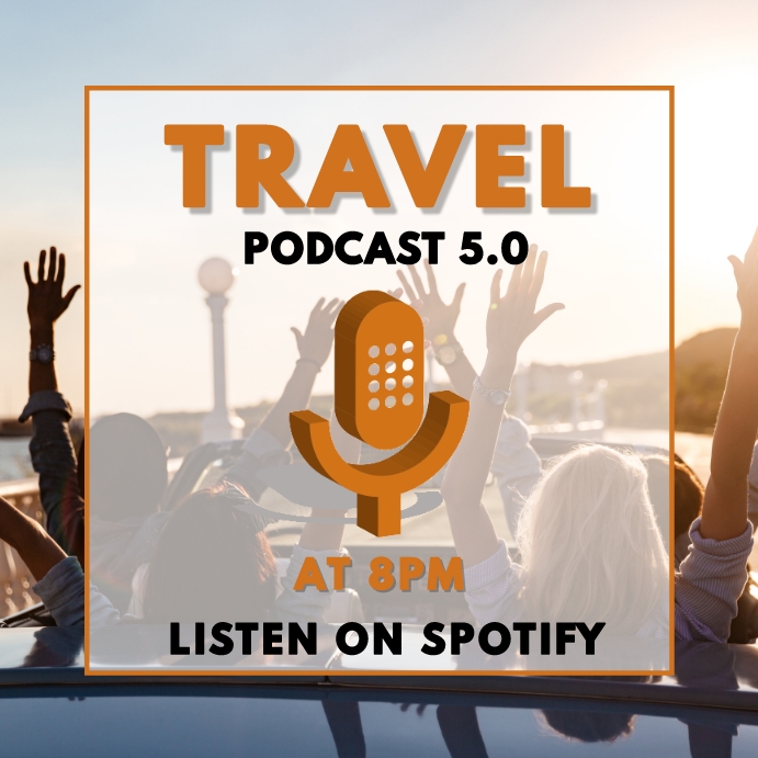 TRAVEL PODCAST Template | PosterMyWall
