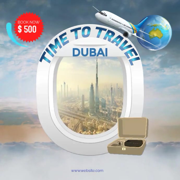 Copy of Travel post dubai | PosterMyWall