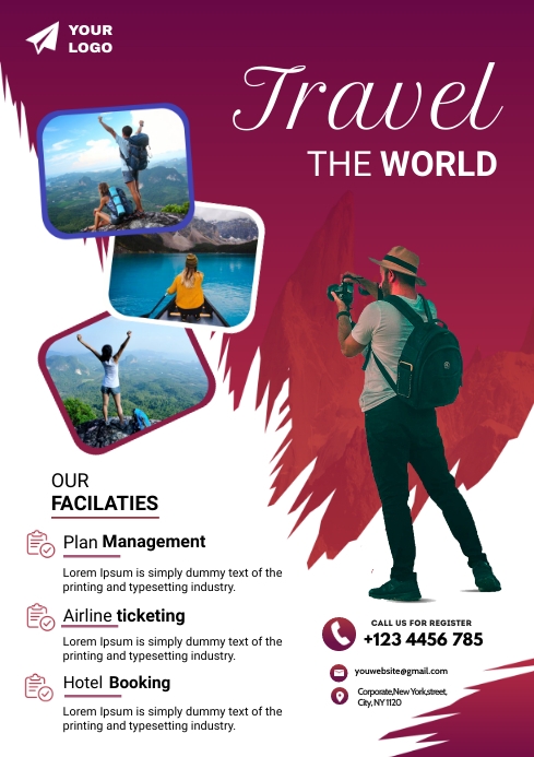 TRAVEL POSTER ADS Template | PosterMyWall