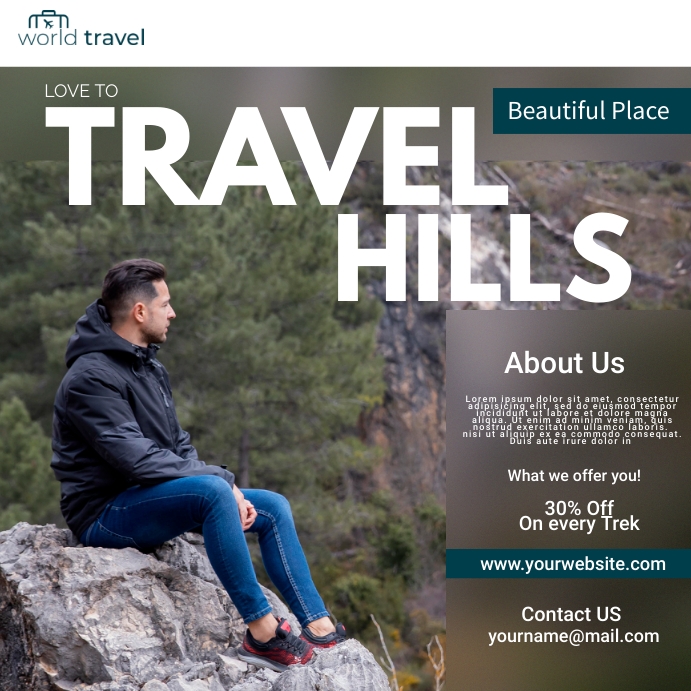 Travel Poster Ads Template | PosterMyWall