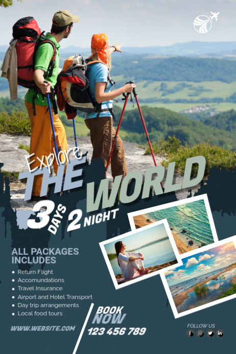 Travel Poster Template | PosterMyWall