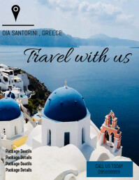 Greece Travel Tour Flyer Template | PosterMyWall