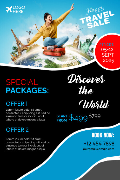Travel poster Template | PosterMyWall