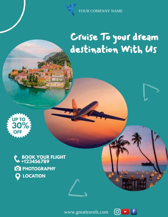 Travel poster template | PosterMyWall