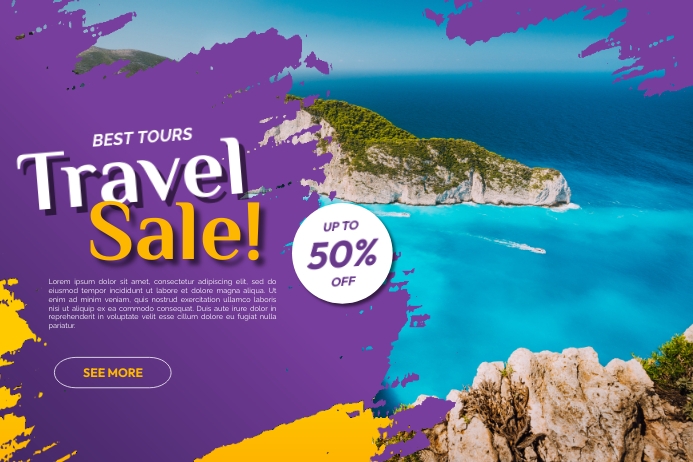 TRAVEL SALE Template | PosterMyWall