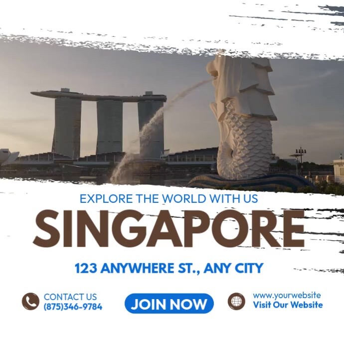 Travel Singapore Template | PosterMyWall