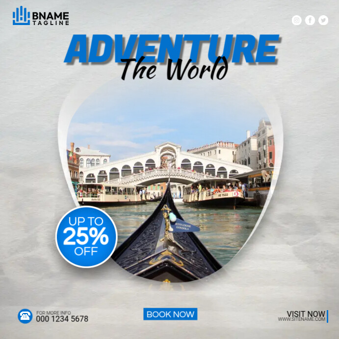 Travel the World Ads Template | PosterMyWall
