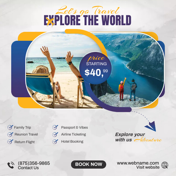 Travel the World Template | PosterMyWall