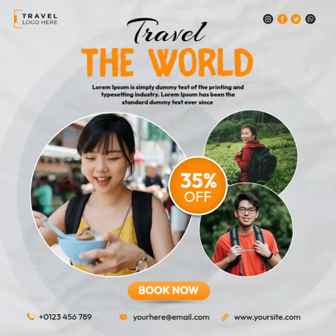 Travel The World Flyer Template | PosterMyWall