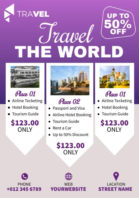 Travel The World Poster Template | PosterMyWall