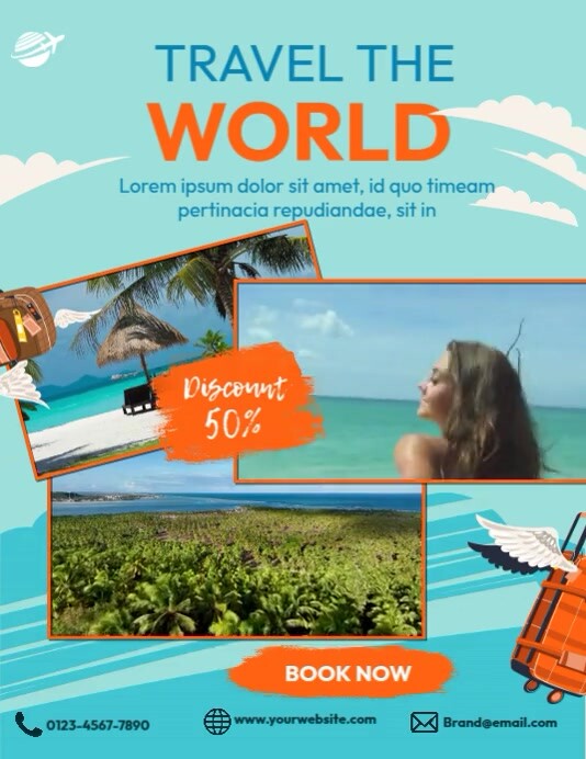 Travel The World Video Ads Template | PosterMyWall