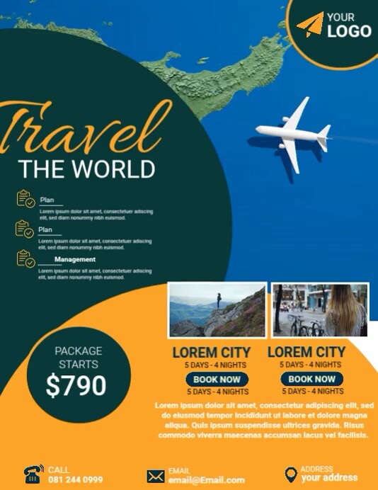 Travel The World Video Ads Template | PosterMyWall