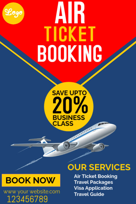 Copy of Travel ticket booking poster | PosterMyWall