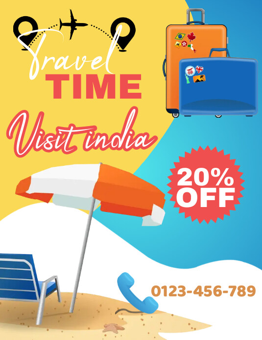 Travel time flyer template | PosterMyWall
