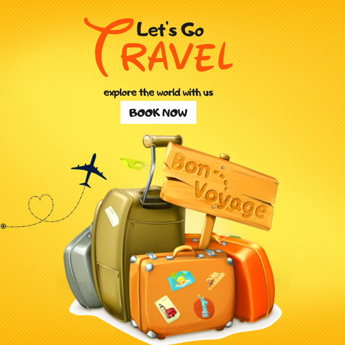 Travel time poster Template | PosterMyWall