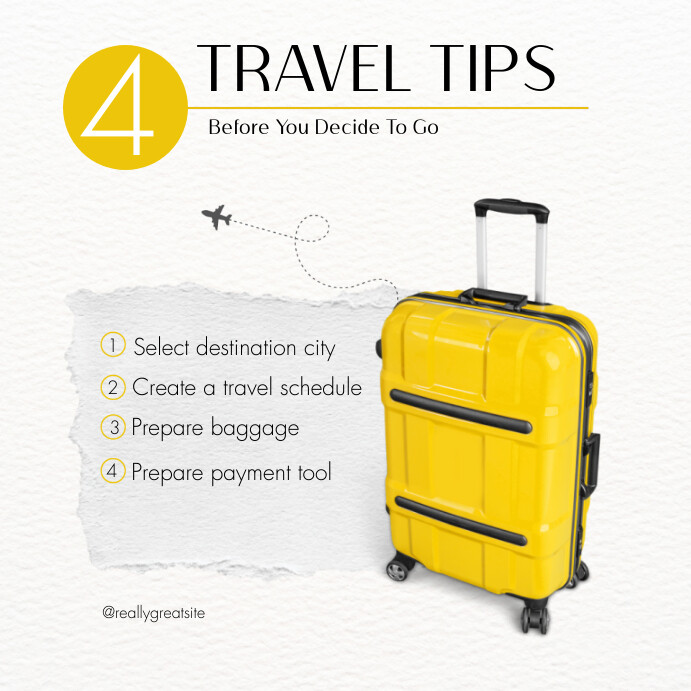 Travel Tips Instagram Post Template | PosterMyWall
