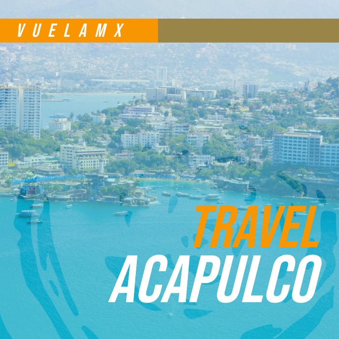 Plantilla de TRAVEL TO ACAPULCO 123 | PosterMyWall
