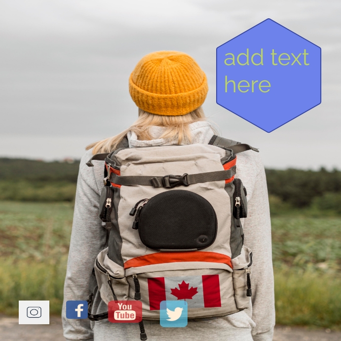 travel to canada poster Template | PosterMyWall