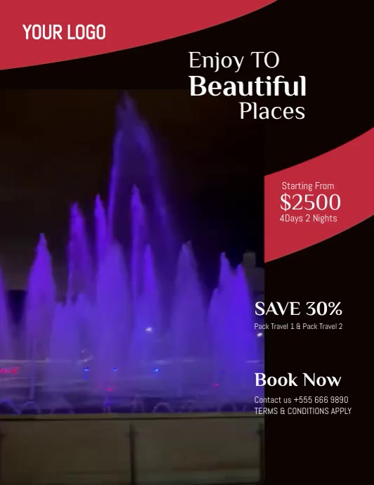 Plantilla de TRAVEL TOUR FLYER | PosterMyWall