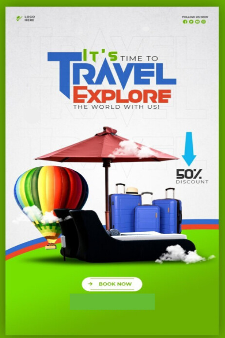 Travel tour poster Template | PosterMyWall