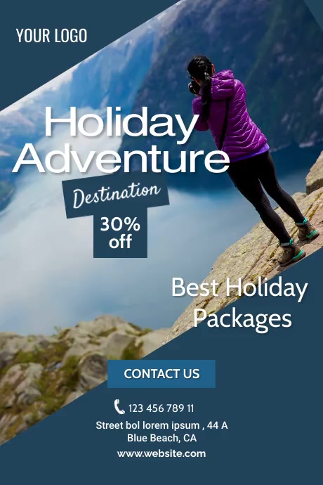 Travel tour template. adventure.fly.ad | PosterMyWall