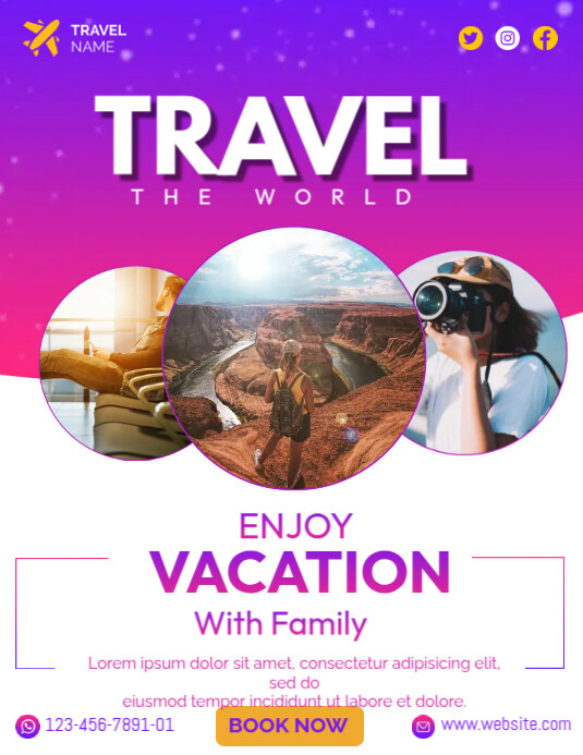 Copy of Travel Vacation Ads | PosterMyWall