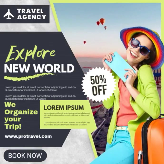 Plantilla de Travel Video Ads | PosterMyWall