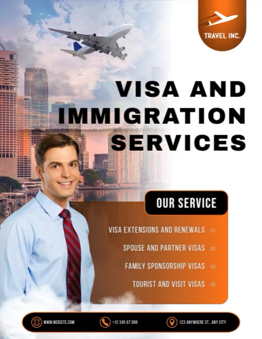 Travel Visa Template | PosterMyWall