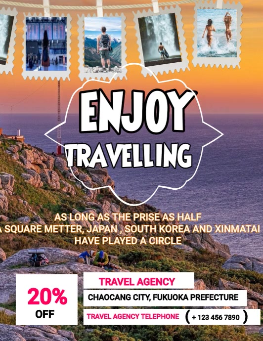 Plantilla de Travel world Travel Discount | PosterMyWall