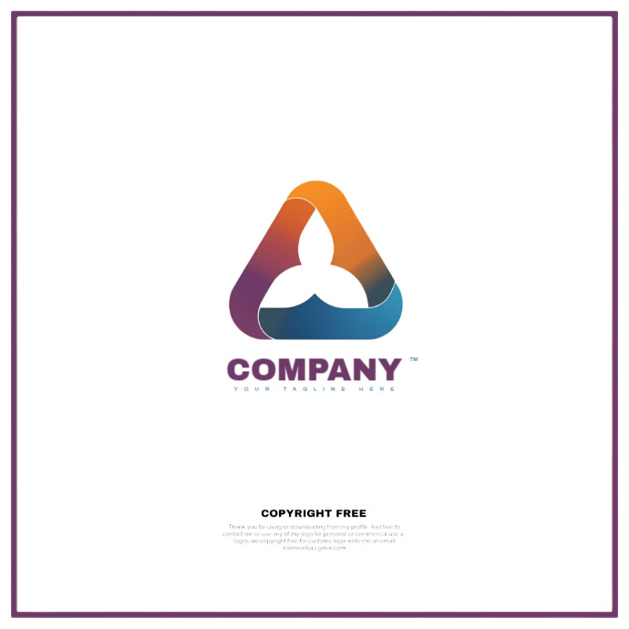 Triangle company logo Template | PosterMyWall