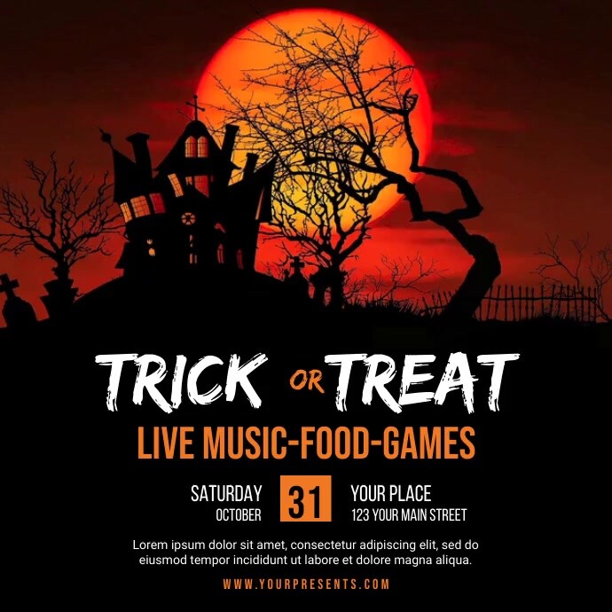 Copy of Trick or Treat Animation | PosterMyWall