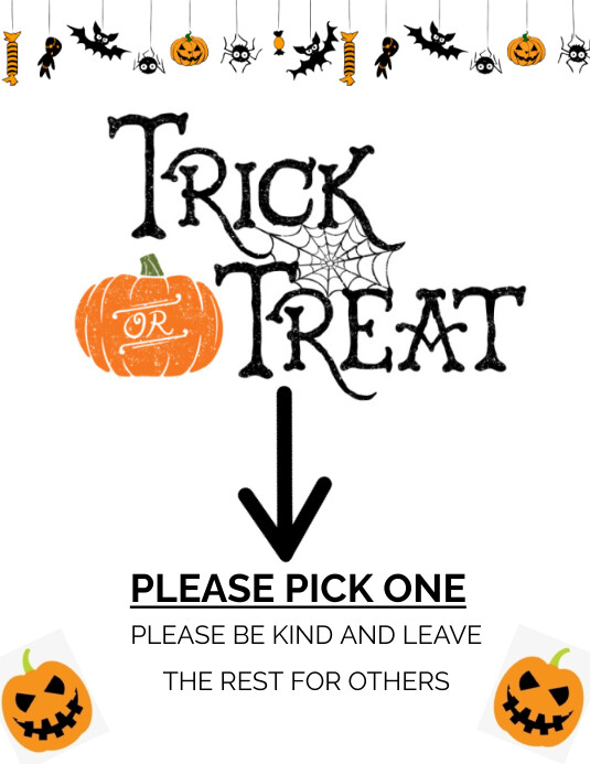 Trick or treat Template | PosterMyWall