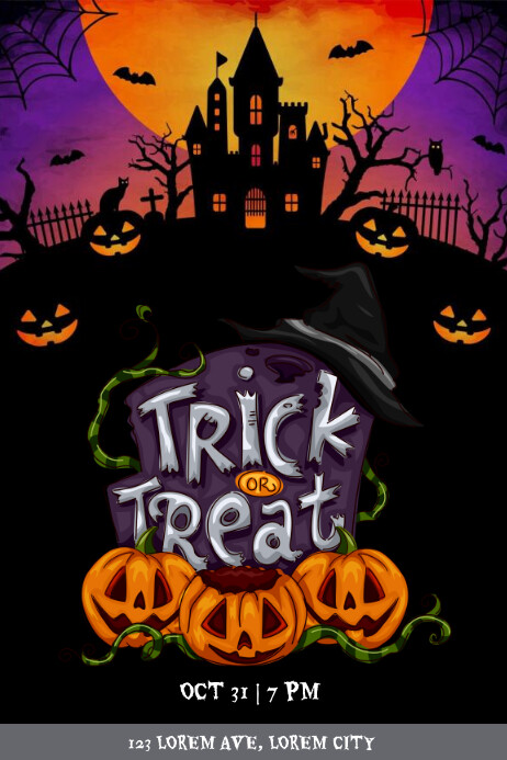 Trick or Treat Template | PosterMyWall