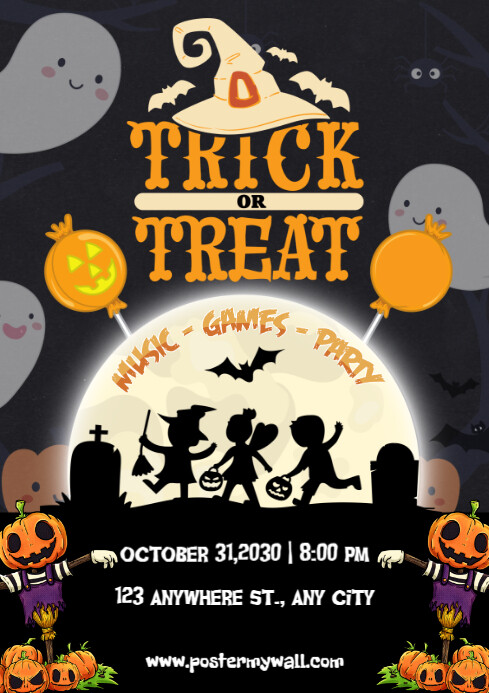Trick or Treat Template | PosterMyWall
