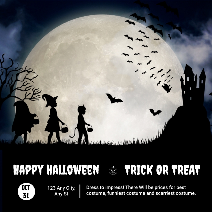 Trick or treat Template | PosterMyWall