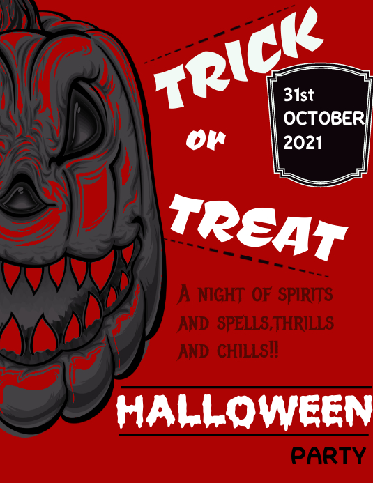 trick or treat Template | PosterMyWall