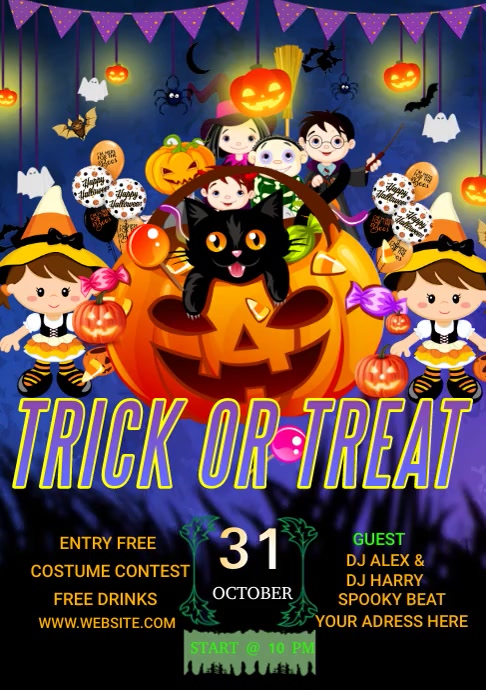 trick or treat Template | PosterMyWall